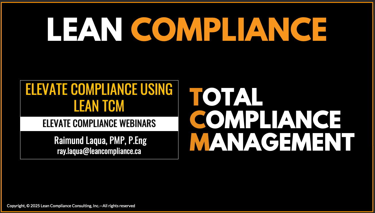 Lean TCM (Total Compliance Management)